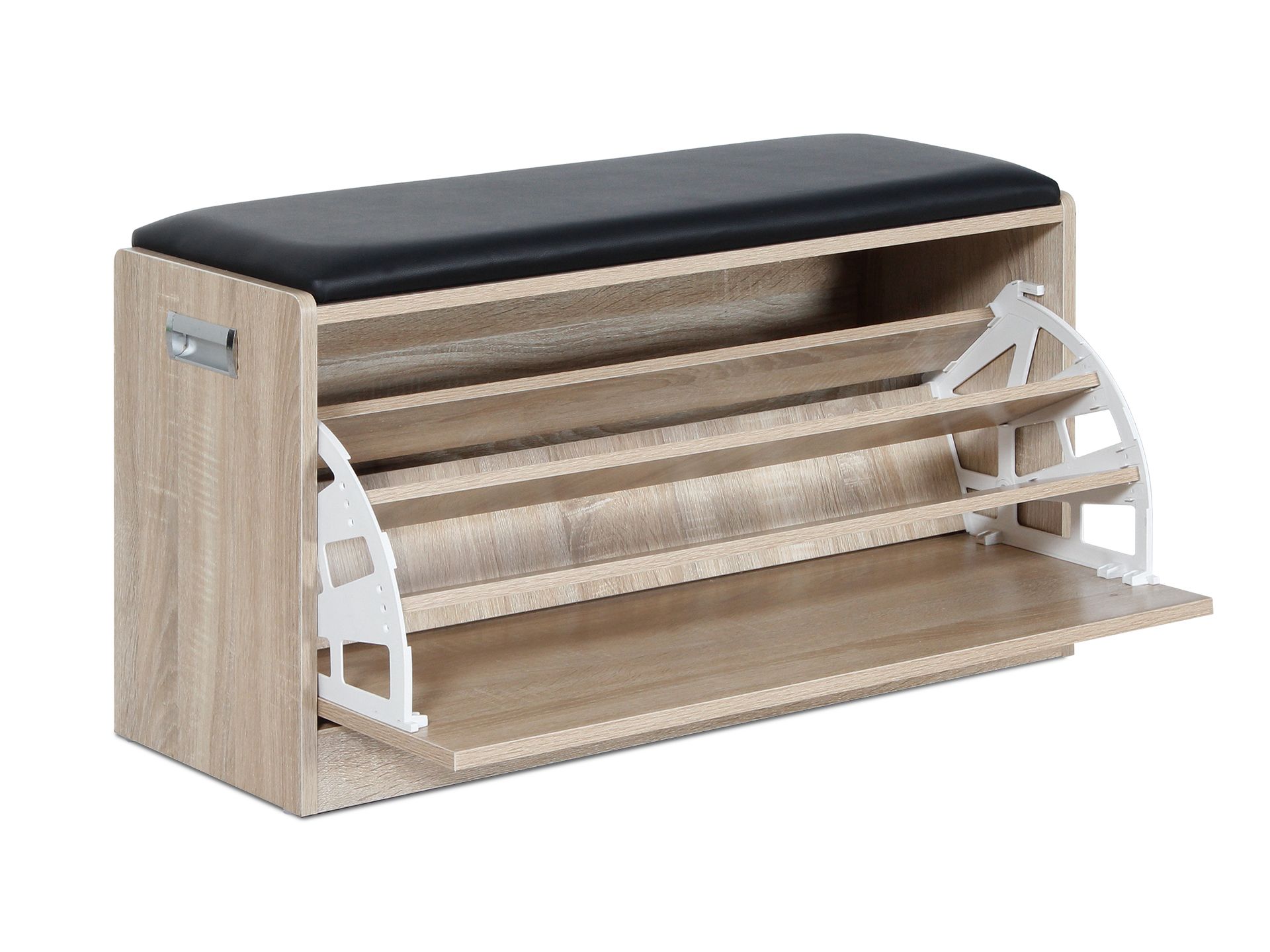 Cipelar drveni sa vertikalnim odlaganjem i klupom - ZIGZAG